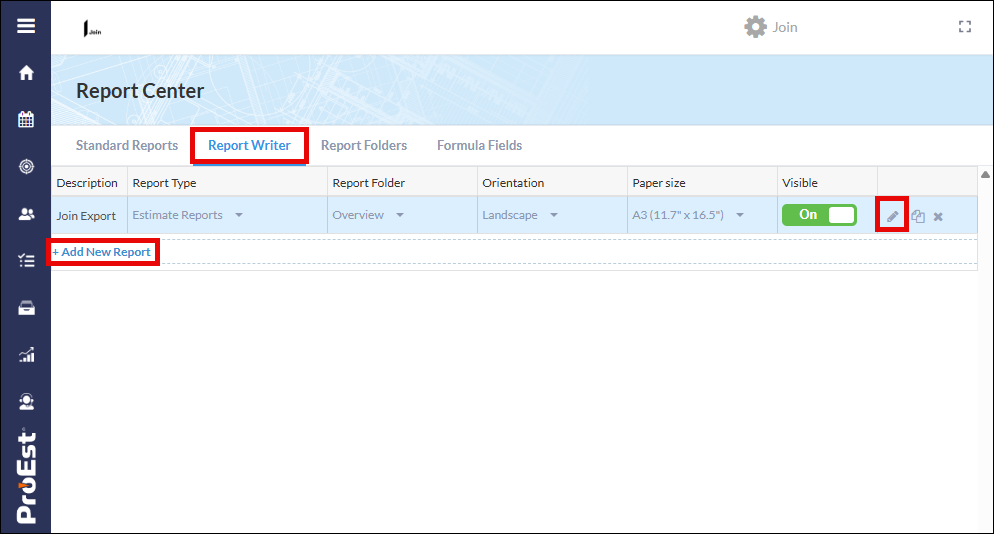 Exporting a ProEst Estimate