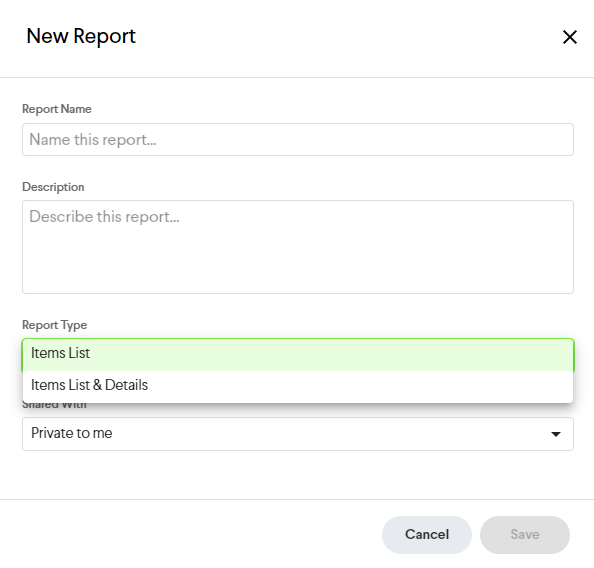Creating a Custom Report